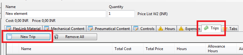 Using the Trip function : Software Support