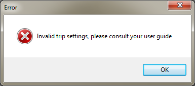 Using the Trip function : Software Support