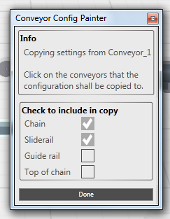 Copying chain or slide rail configuration : Software Support