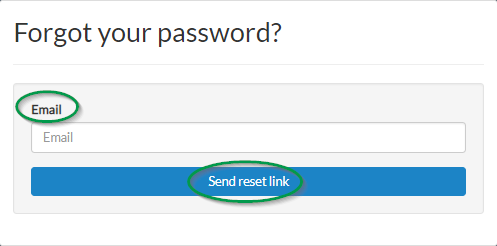Help - How to reset my password