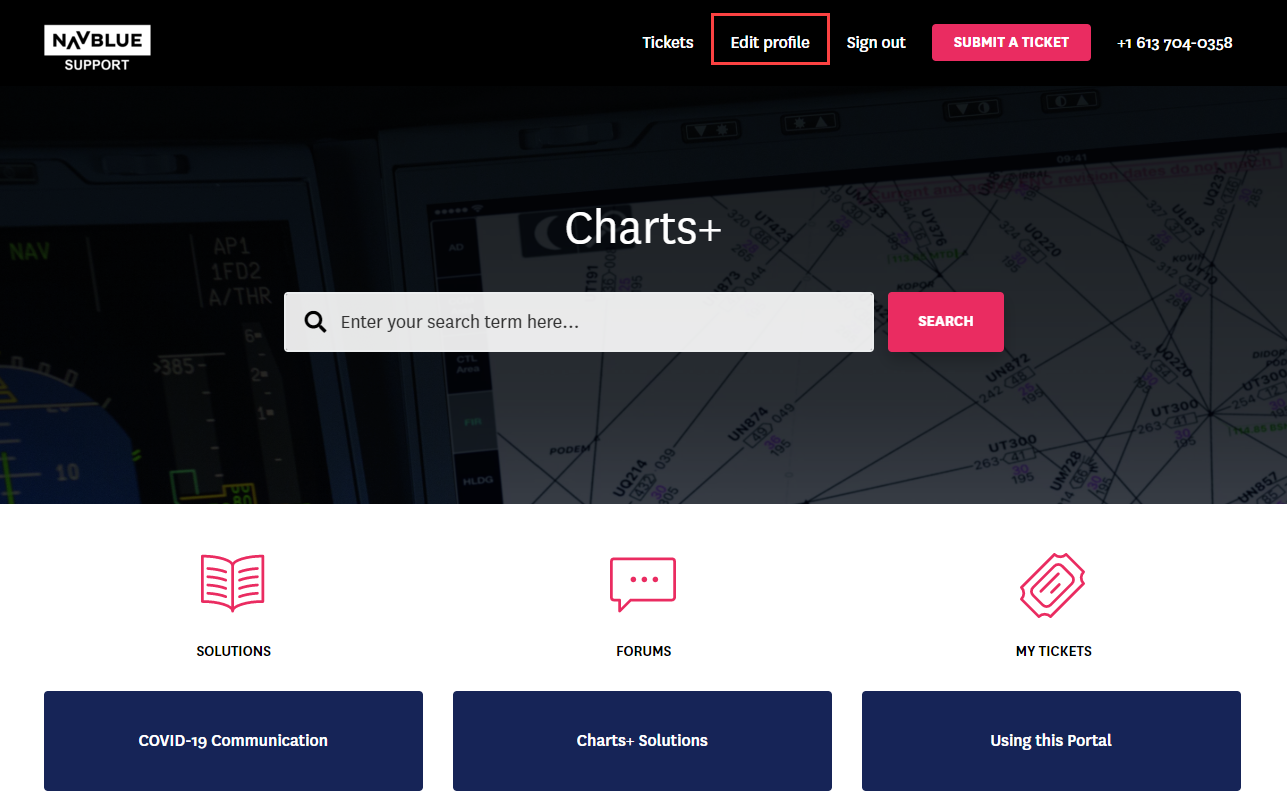 Editing my profile : NAVBLUE Support