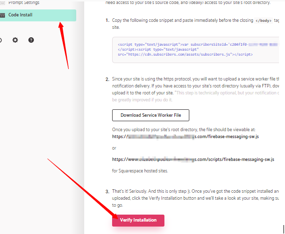 Wix Installation : Subscribers