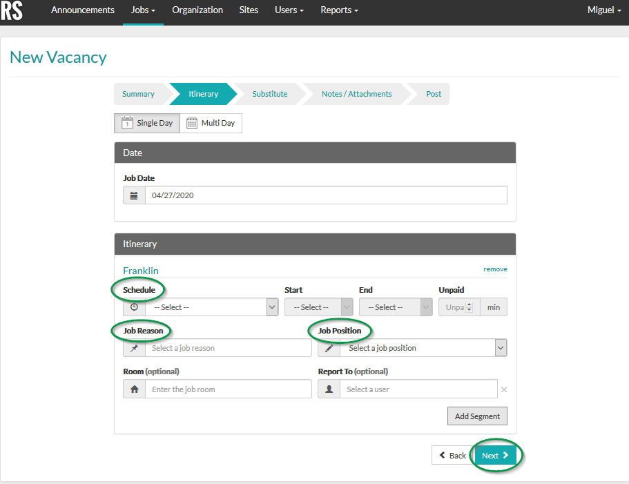 Help - How to post a vacancy