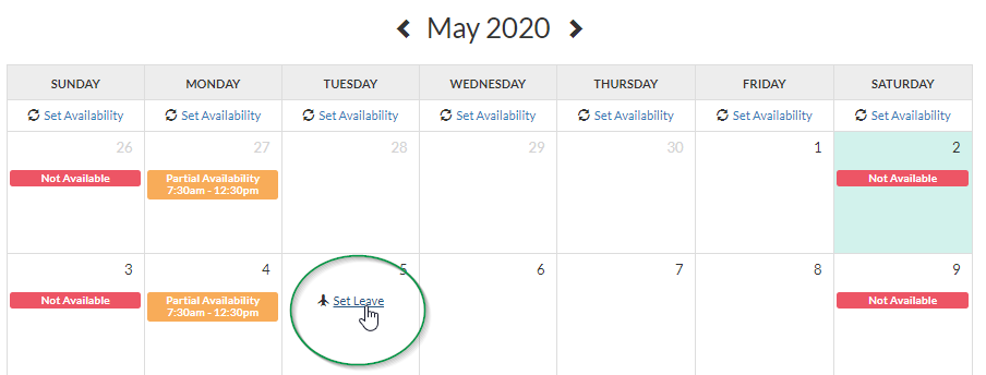 Help - How to enter full and partial day leave