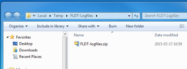 Collect and send log files : Software Support