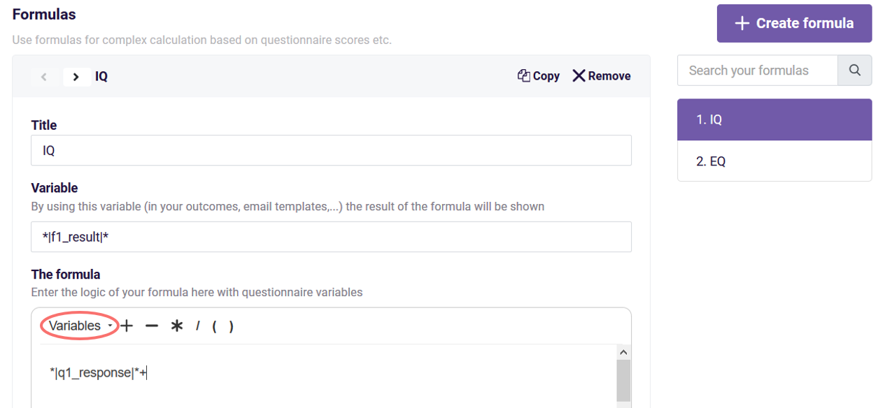 Formula Ranking Table : Pointerpro