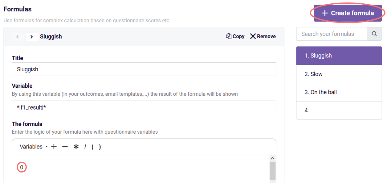 Add to formula with question logic : Pointerpro