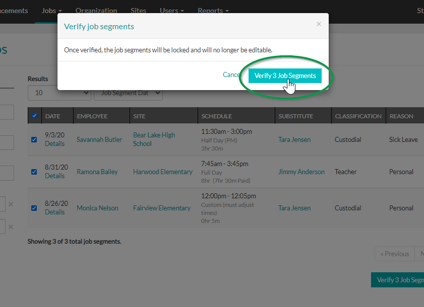 Help - How to verify absences