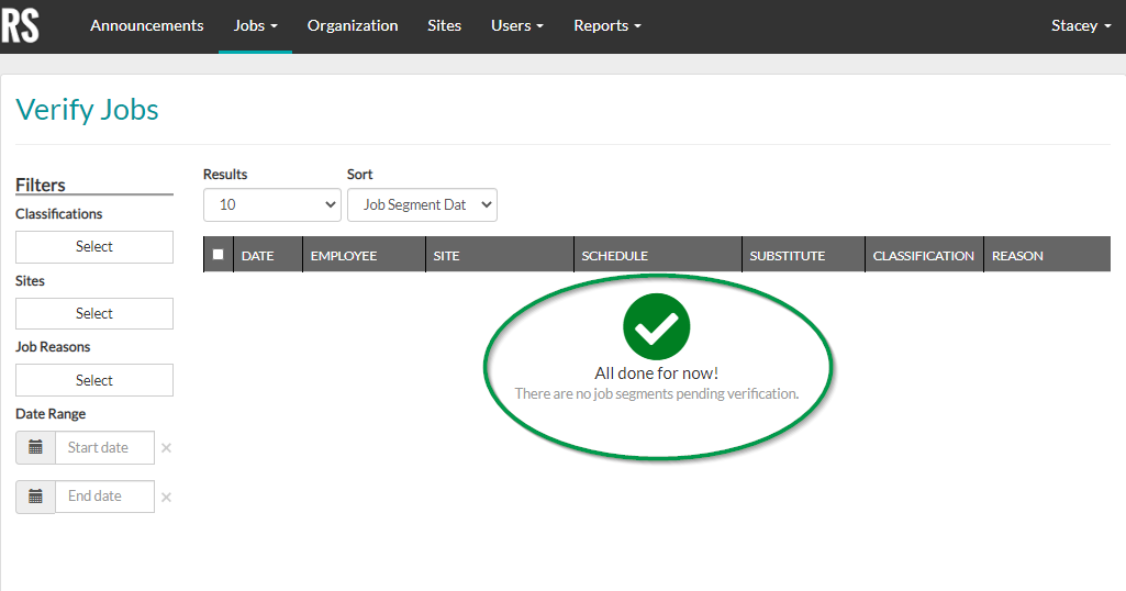 Help - How to verify absences