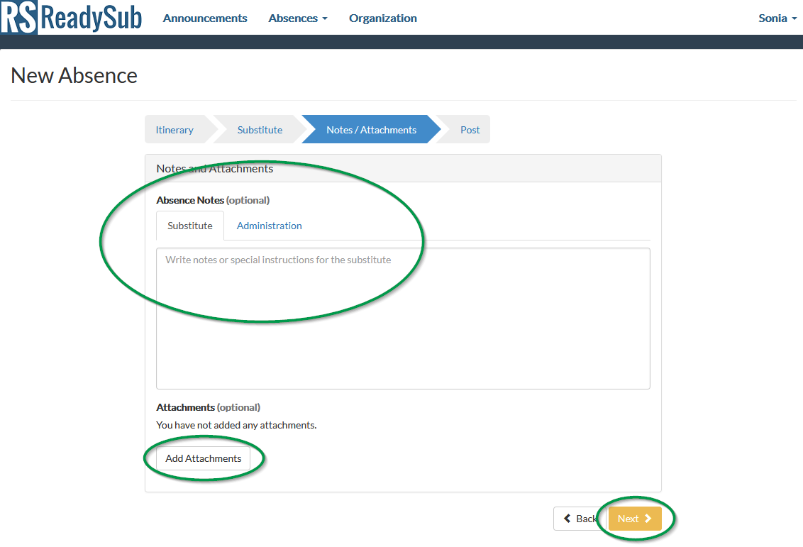 Help - How to post an absence with multiple leave reasons