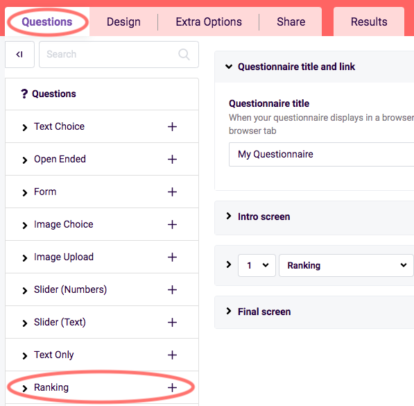 How to set up a ranking question with custom score and formulas ...