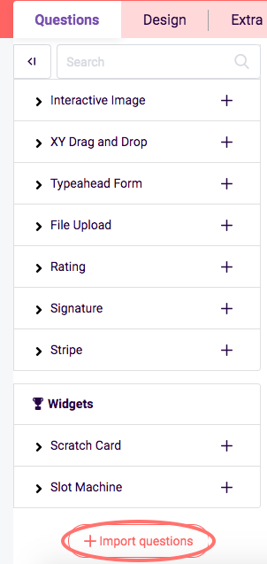 Import Questions : Pointerpro