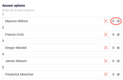 How to give score to my questionnaire questions? : Pointerpro