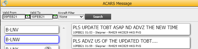 ACARS : N-Ops & Crew