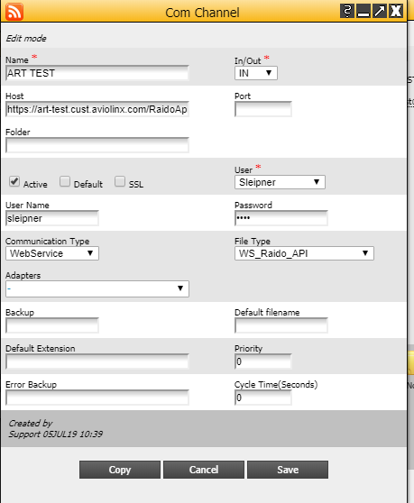 Import Data : N-Ops & Crew