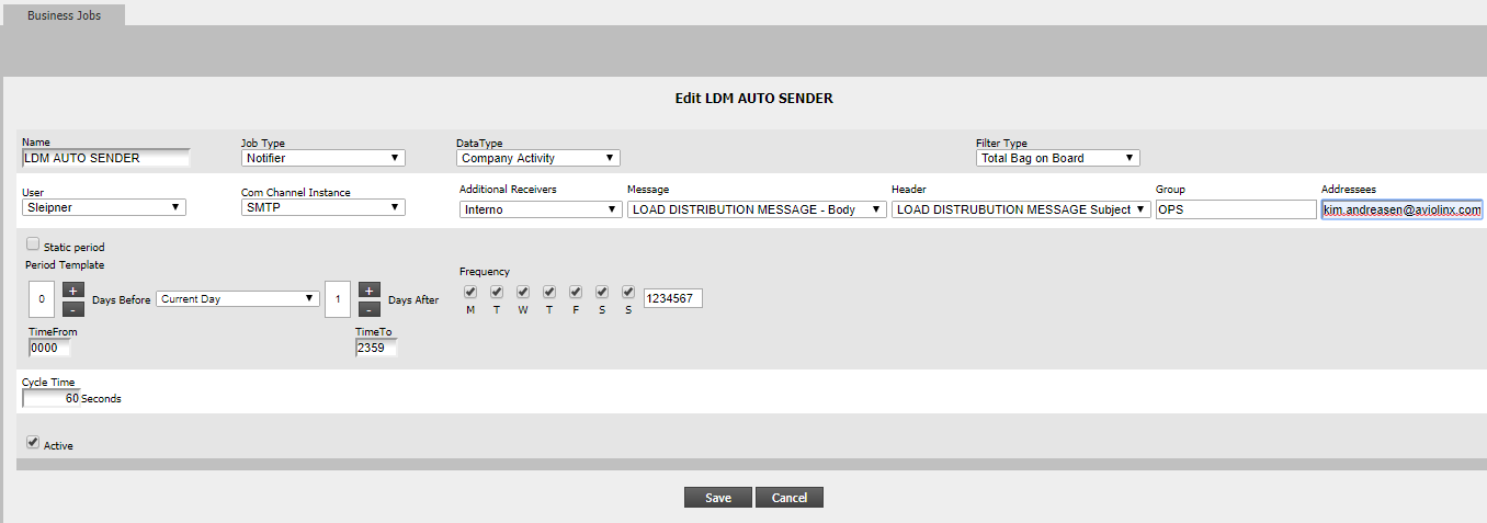 Station operation messaging : N-Ops & Crew