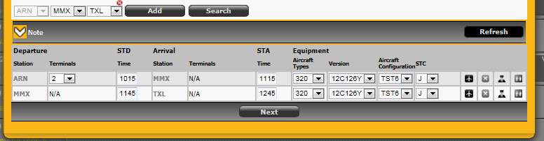 Schedule changes : N-Ops & Crew