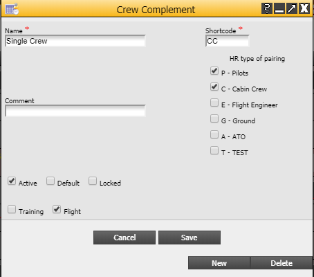 Working with crew complements : N-Ops & Crew