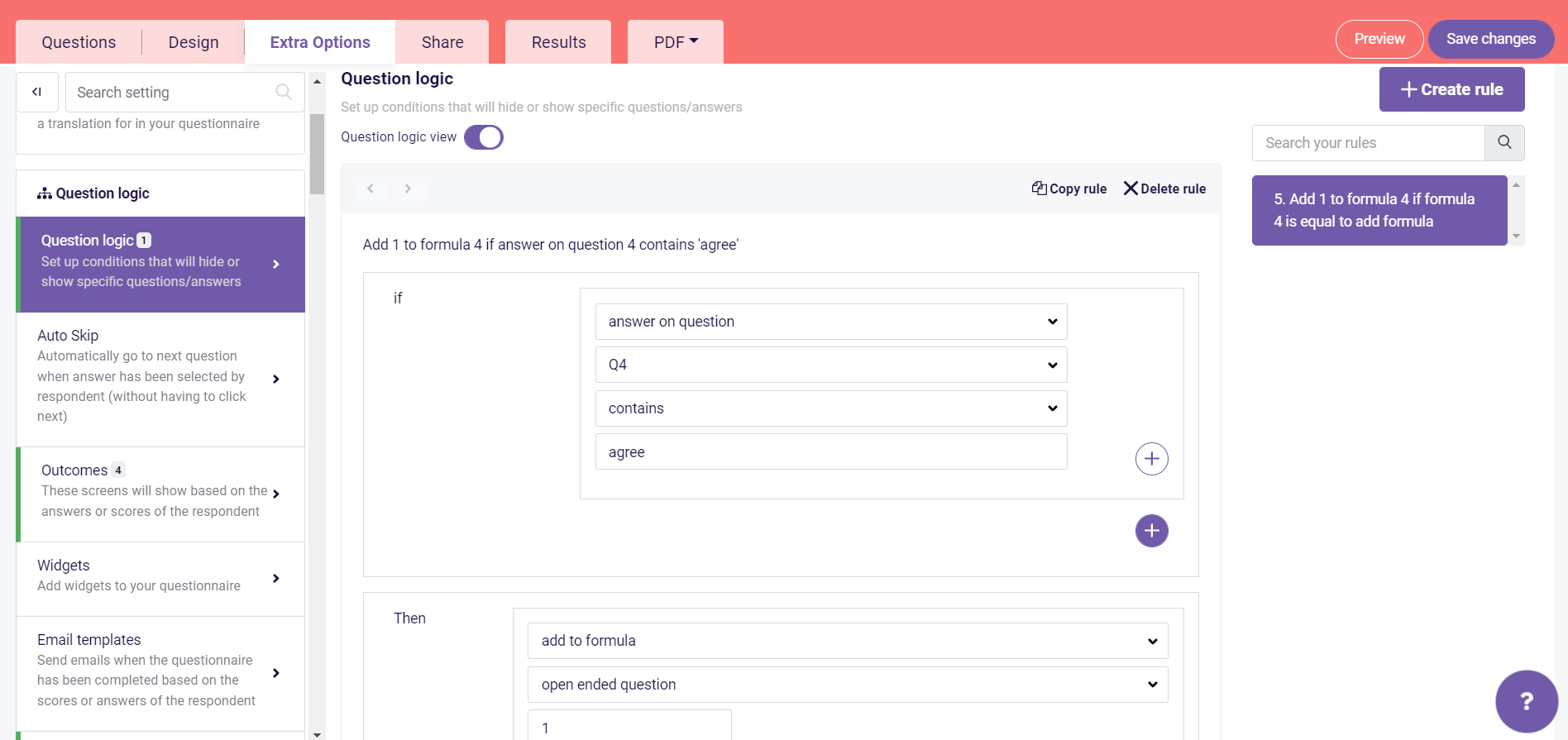 Question types that support custom scoring : Pointerpro