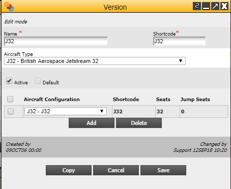 Versions : N-Ops & Crew