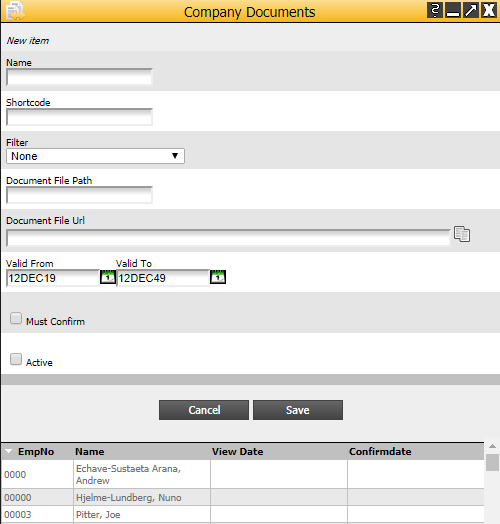 Company Documents : N-Ops & Crew