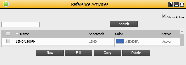 Reference Activities : N-Ops & Crew