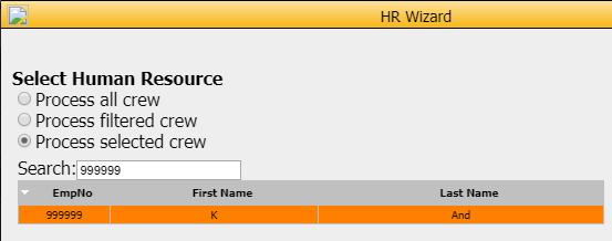 HR Wizard : N-Ops & Crew