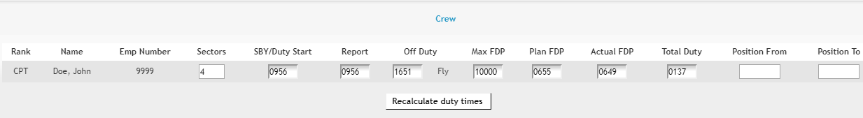 Voyage Reporting : N-Ops & Crew
