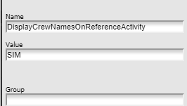 Setup Parameters : N-Ops & Crew
