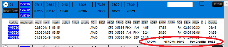 Setup Parameters : N-Ops & Crew