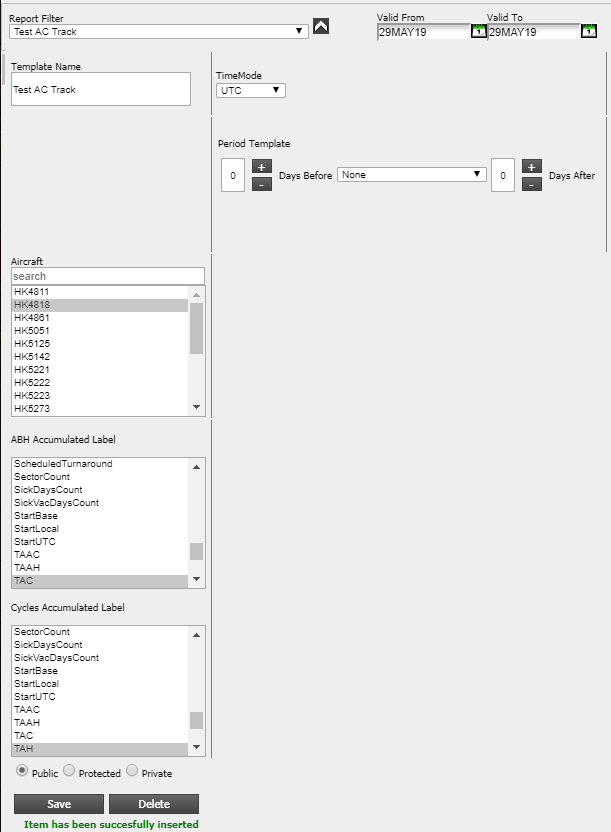 Aircraft Tracking Log : N-Ops & Crew