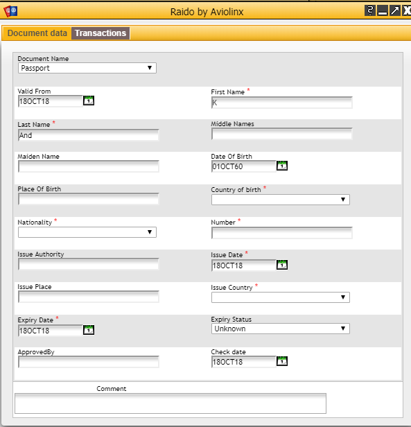 General Declaration : N-Ops & Crew