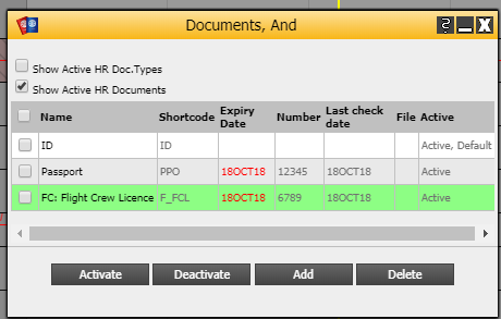 General Declaration : N-Ops & Crew