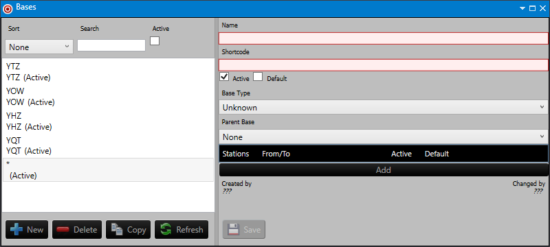 Bases : N-Ops & Crew