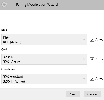 Pairing Modification wizard : N-Ops & Crew