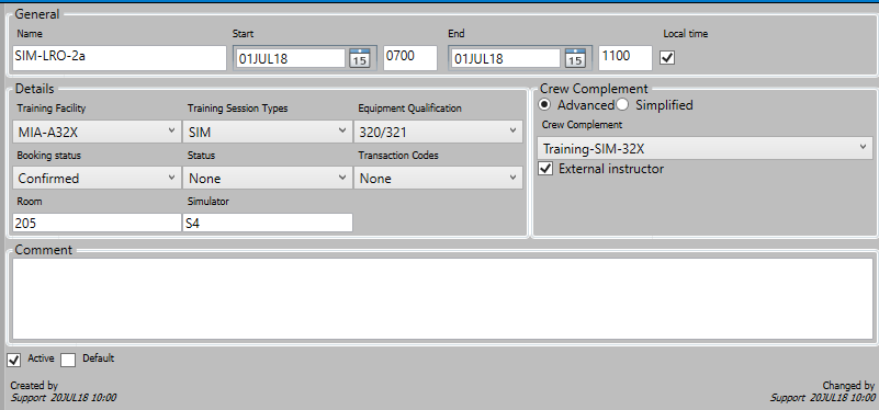 Training Sessions : N-Ops & Crew