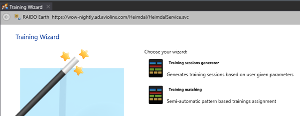Training Wizard : N-Ops & Crew