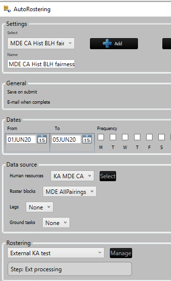 External processing : N-Ops & Crew