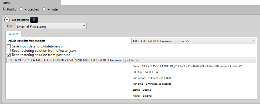 External processing : N-Ops & Crew