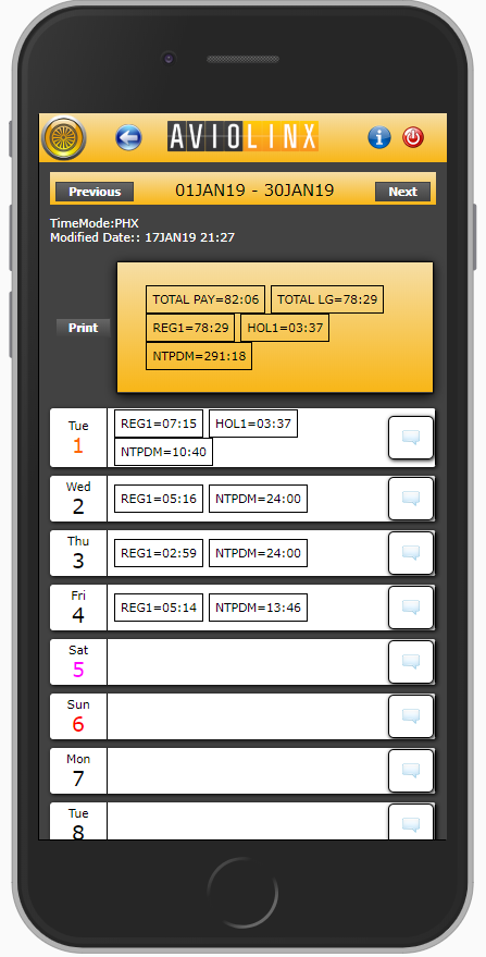 Payroll : N-Ops & Crew