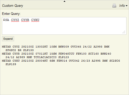 Information Panel : N-Flight Planning