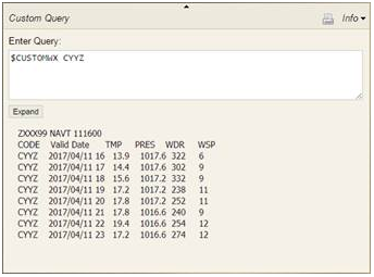 Information Panel : N-Flight Planning
