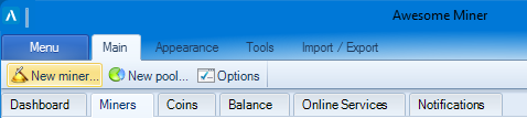 Add Managed Miners using the Wizard : Awesome Miner