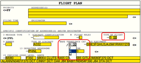 CA48 - ATC ICAO Form : N-Flight Planning