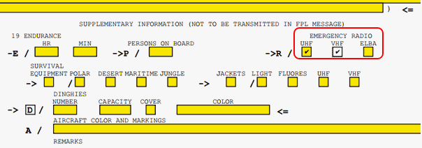 CA48 - ATC ICAO Form : N-Flight Planning
