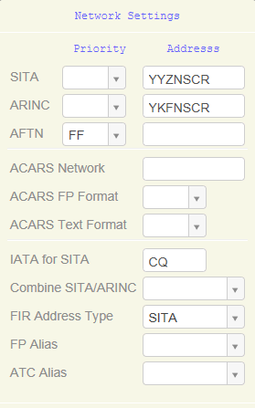 Network and Format Tab (Airline Code Parameters) : N-Flight Planning