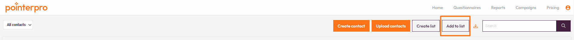 Creating your Contact List : Pointerpro