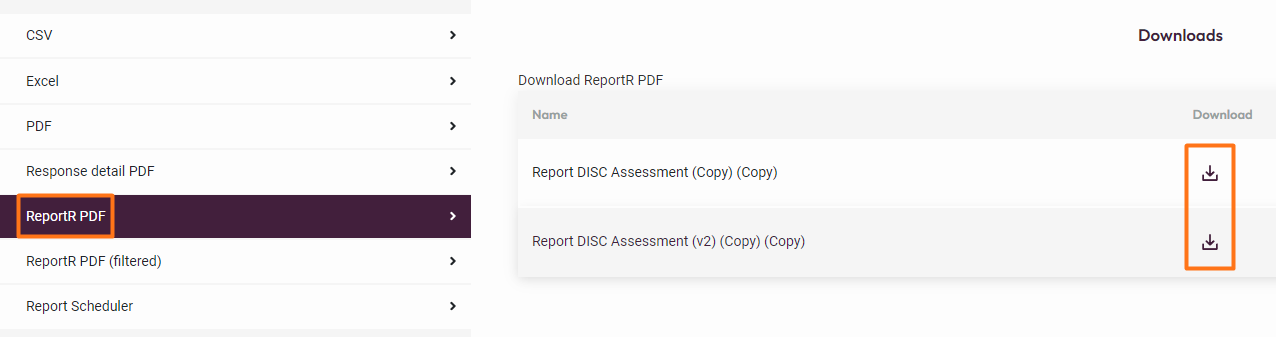 Download your Results : Pointerpro
