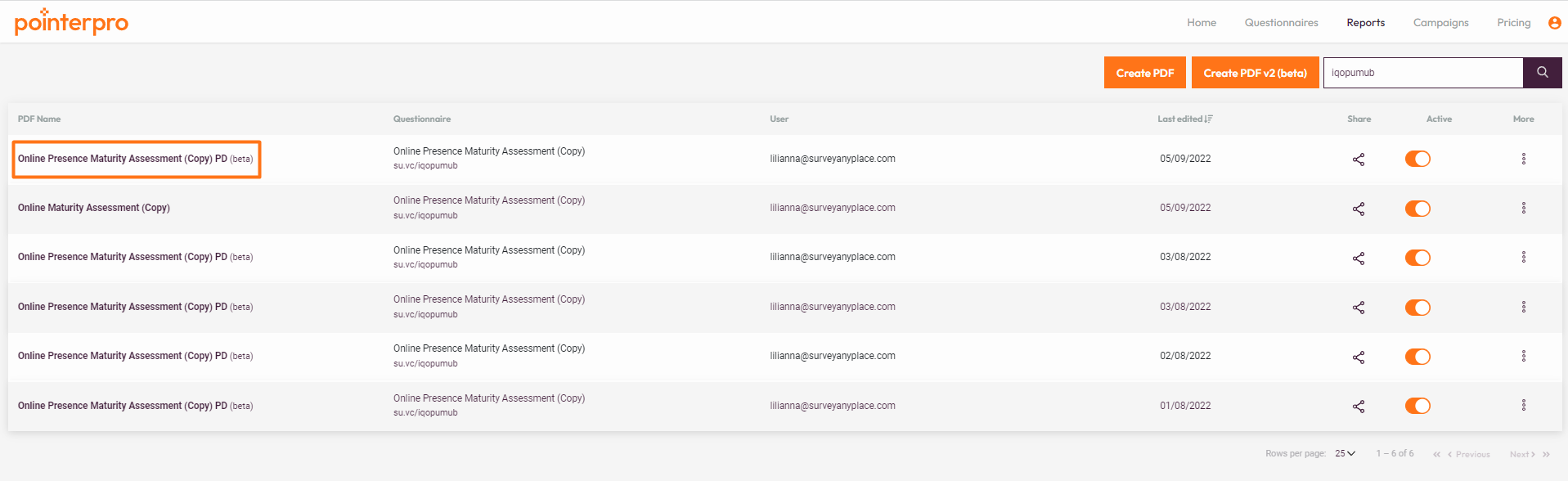 Create your first PDF with Renewed Report Builder : Pointerpro