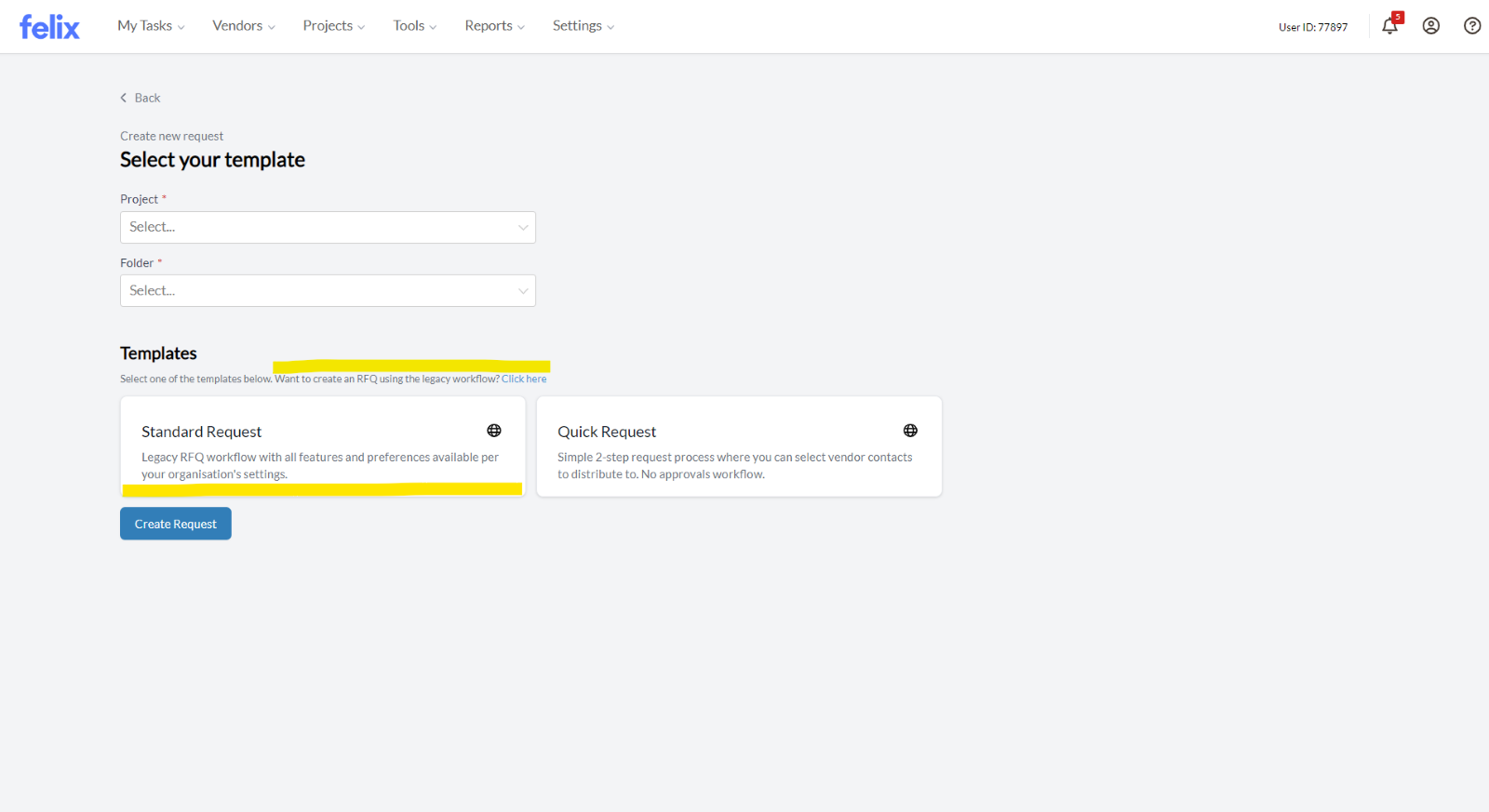 RFx Events (Alpha Release): How to Create an RFQ | Felix Enterprise ...